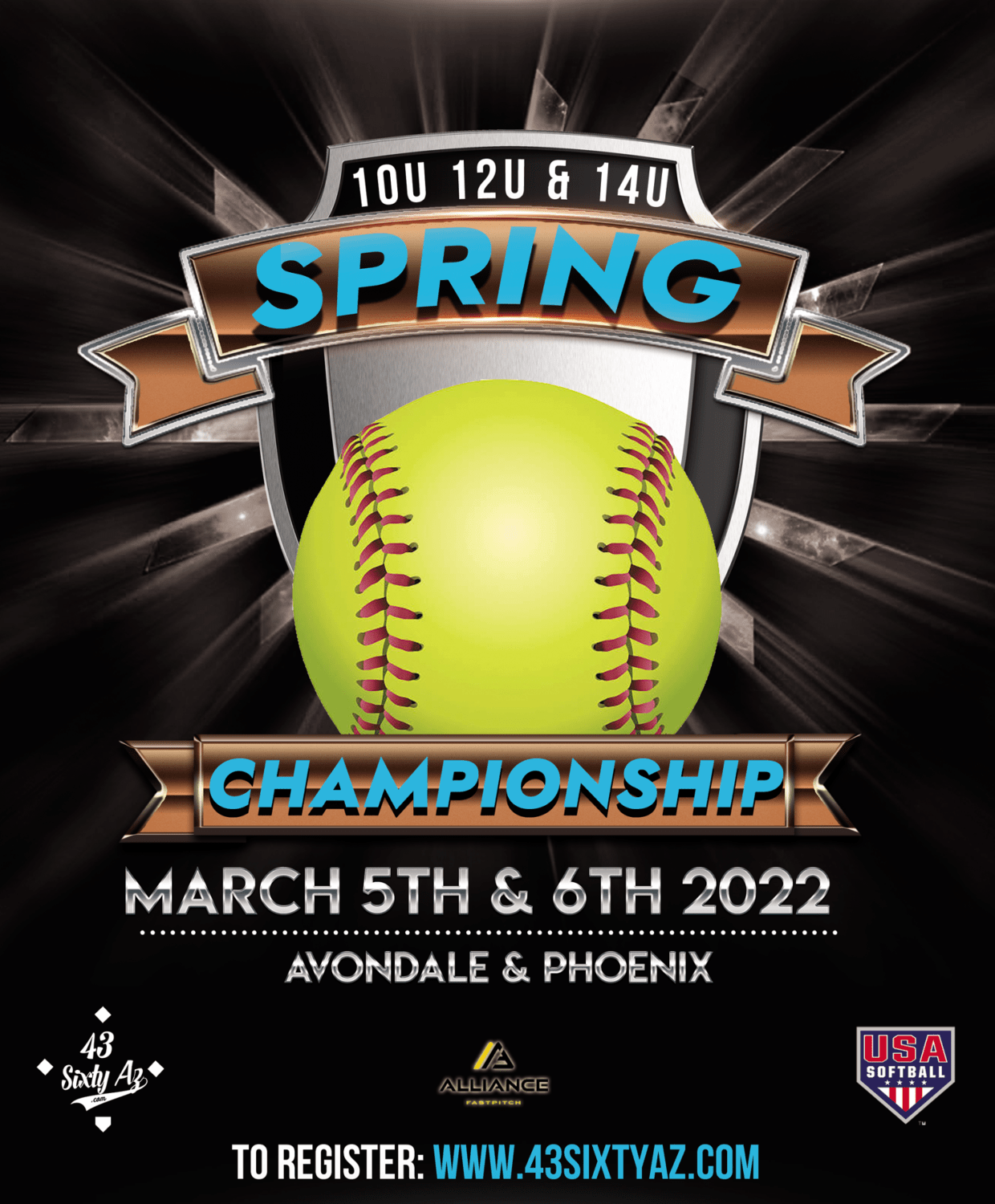 10U, 12U & 14U Spring Championship – 43SixtyAZ.com